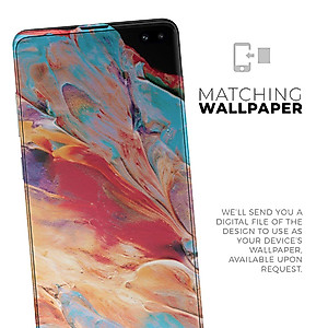 DesignSkinz Liquid Abstract Paint V50 Protective Vinyl Decal Wrap Skin Cover Compatible with The Samsung Galaxy S20 (Screen Trim & Back Glass Skin)