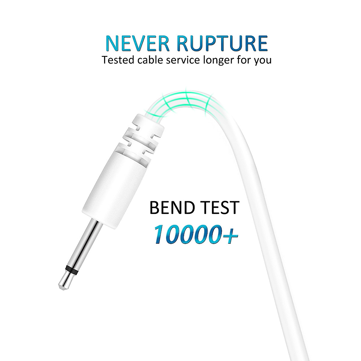 Bicmice 2.7Ft USB DC Charging Cable 2.5mm DC Charger Cord Fast Charging Replacement Cable