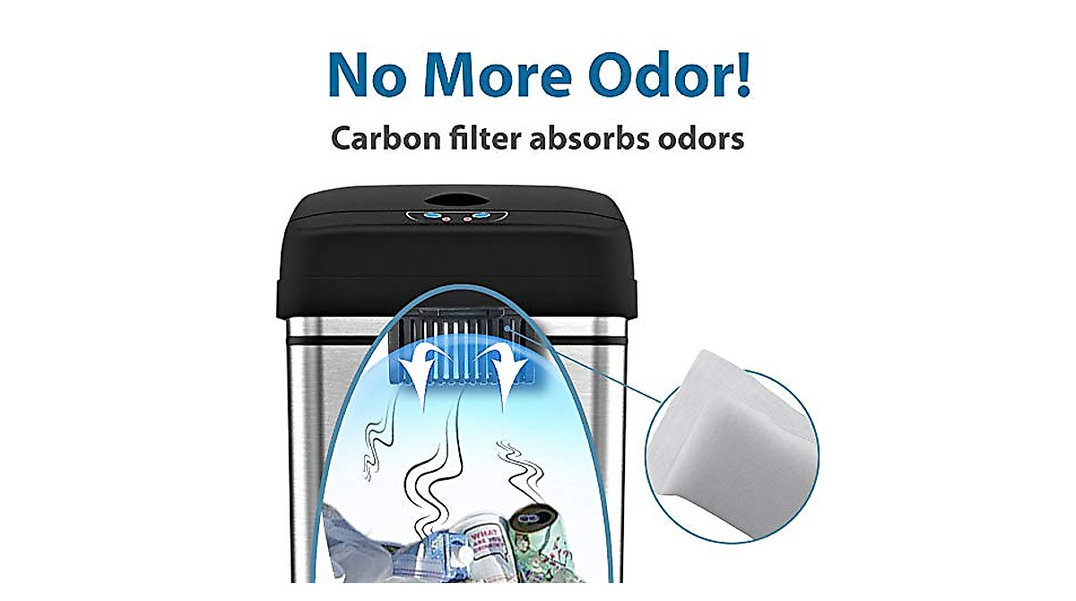 SensorCan AbsorbX Odor Filter Kit for 13-Gallon Touchless Trash Can