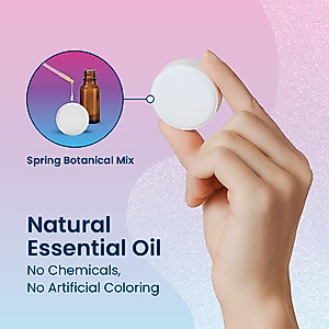 Body Restore Bath Bombs Aromatherapy 6 Pack - Christmas Gifts for Women, Stocking Stuffers, Birthday Gifts for Mom, White Elephant Gift, Travel Essentials - Bloom Shower Steamers