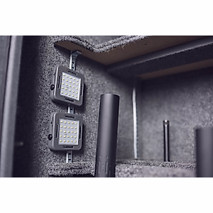 Lockdown Cordless Automatic 25 LED Vault Light (2 pack) with 70 Lumens and Motion Sensor for Convenient Gun Safe Lighting and Organization, Gray
