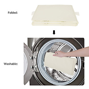 GRANNY SAYS 3-Shelf Hanging Organizer, Foldable Hanging Closet Storage, Closet Shelves Organizer for Camper, Beige, 29 ½" H X 12" W X 12" D, 2-Pack