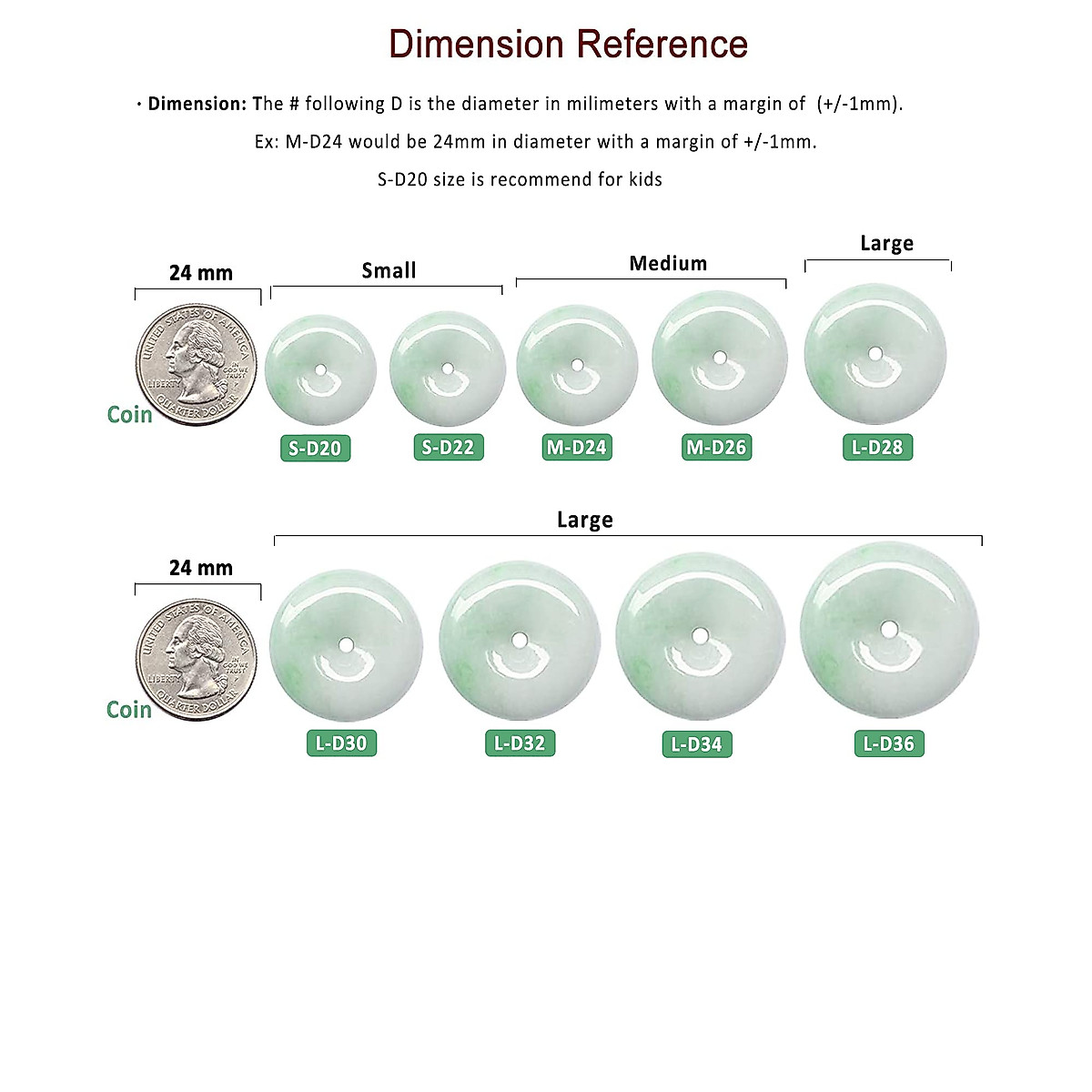 Dahlia Eternal Circle Jade Necklace, Real Grade A Certified Burma Jadeite for Inner Peace, Adjustable Lucky Red Cord, D24-Q80