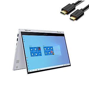 2020 Samsung Galaxy Book Flex Alpha 13.3" QLED FHD 1080p Multi-Touch 2-in-1 Business Laptop (Intel Quad-Core i5-10210U, 8GB RAM, 256GB SSD) Backlit, Wi-Fi 6, Windows 10 Home + IST Computers HDMI Cable