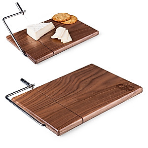 NCAA Alabama Crimson Tide Meridian Black Walnut Cutting Board with Cheese Slicer