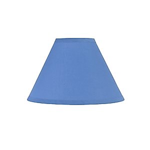 Aspen Creative 58763, Empire Uno Lamp Shade, Cornflower Blue, 4" Top x 10" Bottom x 7" Slant Height, Slip UNO 33mm