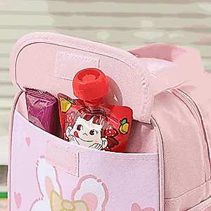𝗖𝘂𝘁𝗲 𝗟𝘂𝗻𝗰𝗵 𝗕𝗮𝗴 Kawaii Animal Lunch Box Insulated Lunch Bag for Women Durable Reusable Tote Bag
