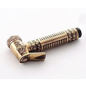 Toilet Bidet Kit with Hand Shower - Brass Handheld Bidet Sprayer - Toilet Shower Head with Hose Toilet Hand Shower Kit, for Personal Hygiene, Toilet Cleaning,A