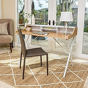 Christopher Knight Home Aalto Computer Desk, Oak / White Melamine