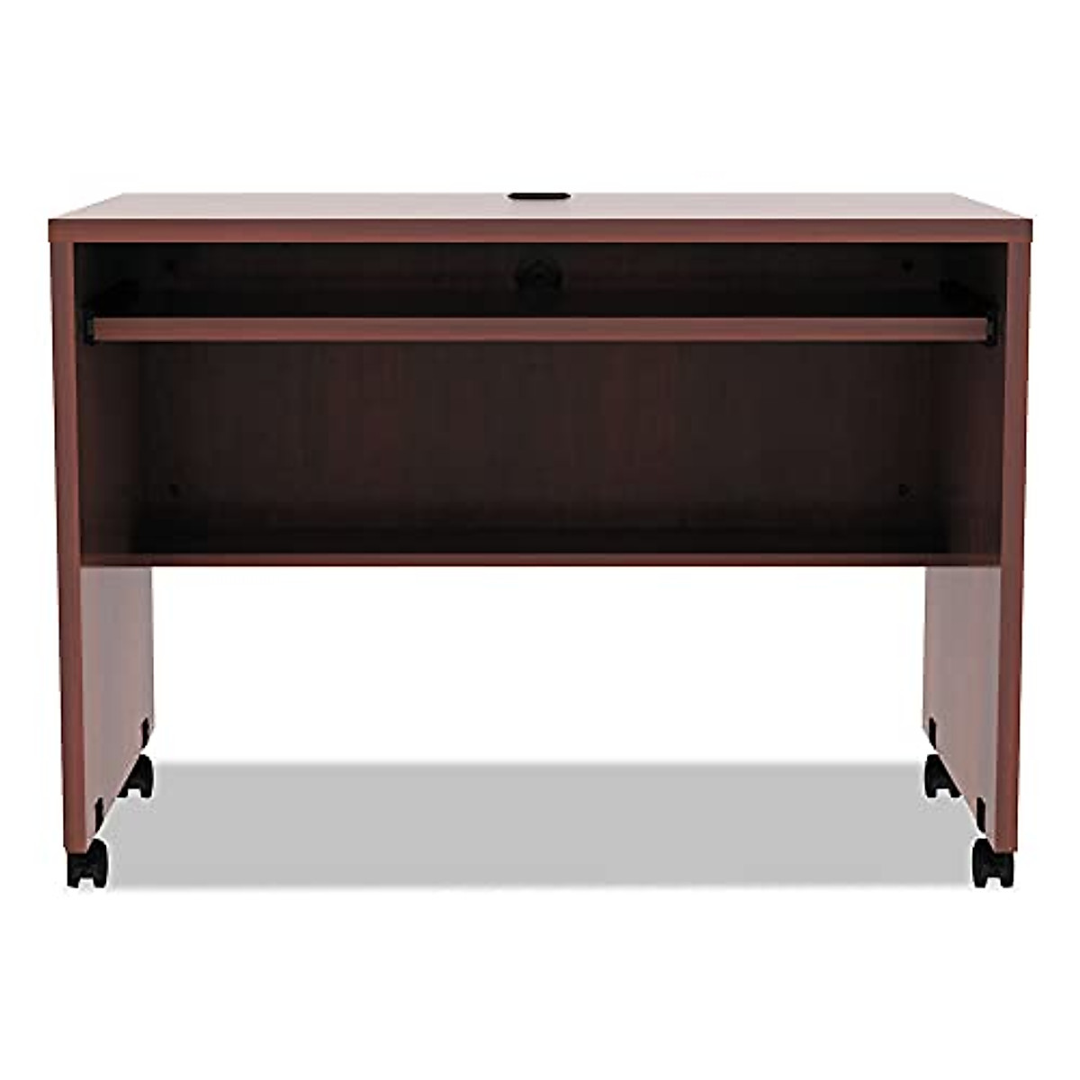 Alera ALEVA204224MC Valencia Series 41.38 in. x 23.63 in. x 30 in. Mobile Workstation Desk - Medium Cherry