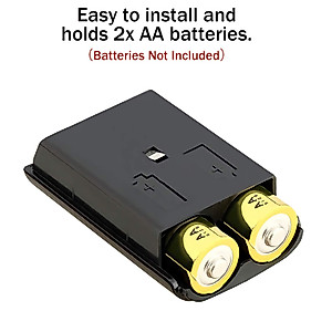 Much 10 Pack Black Battery Cover Shell Cases Kit Compatible with Microsof Xbox 360 Wireless Controller