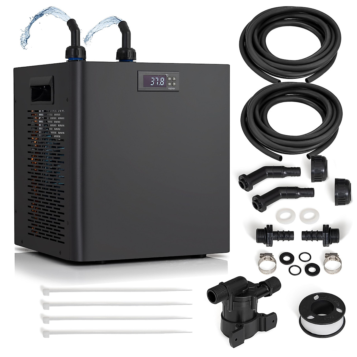 Polar Revive Chiller for Ice Bath and Cold Plunges Including All Hoses and Pumps. 1/3 HP, 2/3 HP, 1 HP Models (1/3 HP)