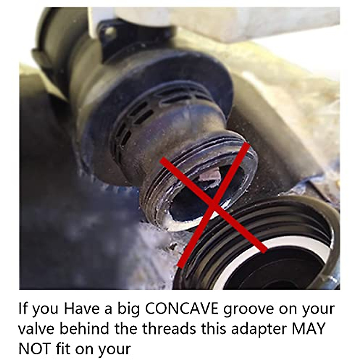 DVECUE 275 330 Gn IBC Tote Adapter Tank Drain Adapter 2inch Fine Thread NPT X 3/4" Male Garden Hose 2 Pieces