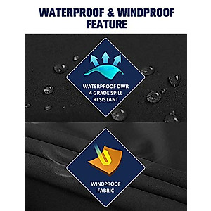 Camii Mia Women's Winter Warm Outdoor Slim Windproof Waterproof Ski Snow Fleece Hiking Pants (27W x 30L, Black)