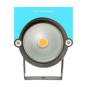 Westgate Waterproof Landscape Light LED Spotlight Adjustable Directional Security Lighting for Deck Yard Garden Pathway - Spike Stand /MR16 Bulb Included (8 Pack 4000K Natural White)