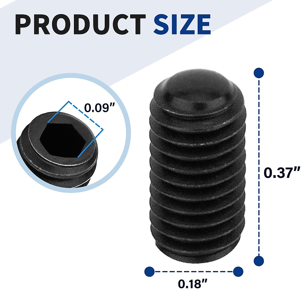 155023 Screw kit Compatible with Moen, 6 Pieces Set Screws Replacement Kits for Moen Kitchen Faucet, Black