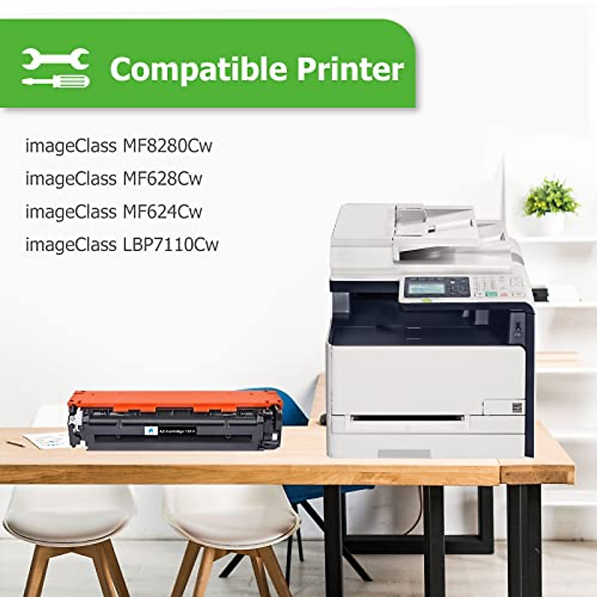 Aztech Compatible Toner Cartridge Replacement for Canon 131 131H CRG131 CRG-131 Toner Cartridge ImageClass MF8280Cw MF624Cw MF628Cw LBP7110Cw Printer Ink (Black, Cyan, Magenta, Yellow, 4-Pack)