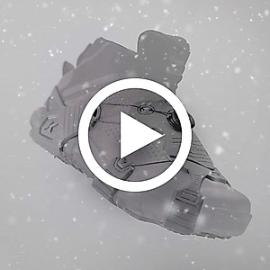 Korkers Ice Walker Ice Cleats - Lightweight and Durable - 22 Replaceable Steel Spikes (Grey/Aqua, Small)