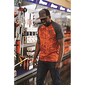 Husqvarna Short Sleeve Unisex T-Shirt, Orange, Medium