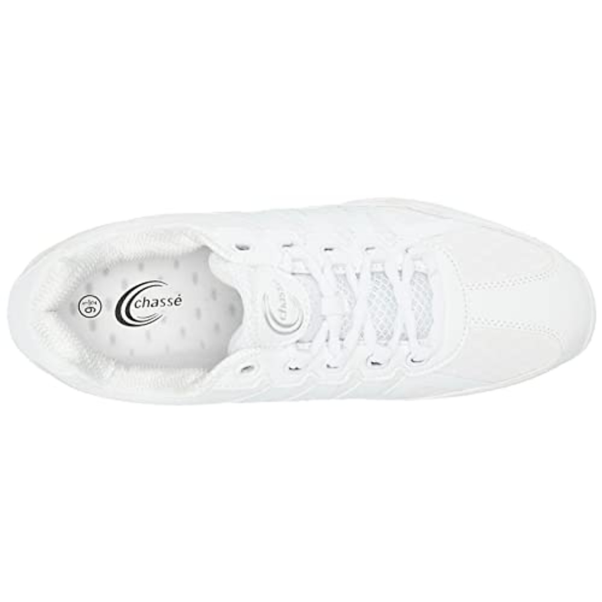 chassé Apex Cheerleading Shoes - White Cheer Shoes for Women (White, Size 7 Adult)