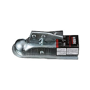 bROK Products 32978 Coupler 1-7/8" Ball, 2" Channel - 2000 lb, Silver