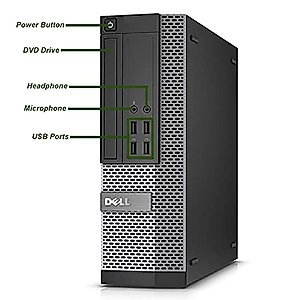 Dell OptiPlex 7020 SFF Computer Desktop PC, Intel Core i7 3.4GHz Processor, 16GB Ram, 512GB SSD Drive, WiFi & Bluetooth, HDMI, NVIDIA GT 1030 2GB DDR5, Keyboard and Mouse, Windows 10 (Renewed)