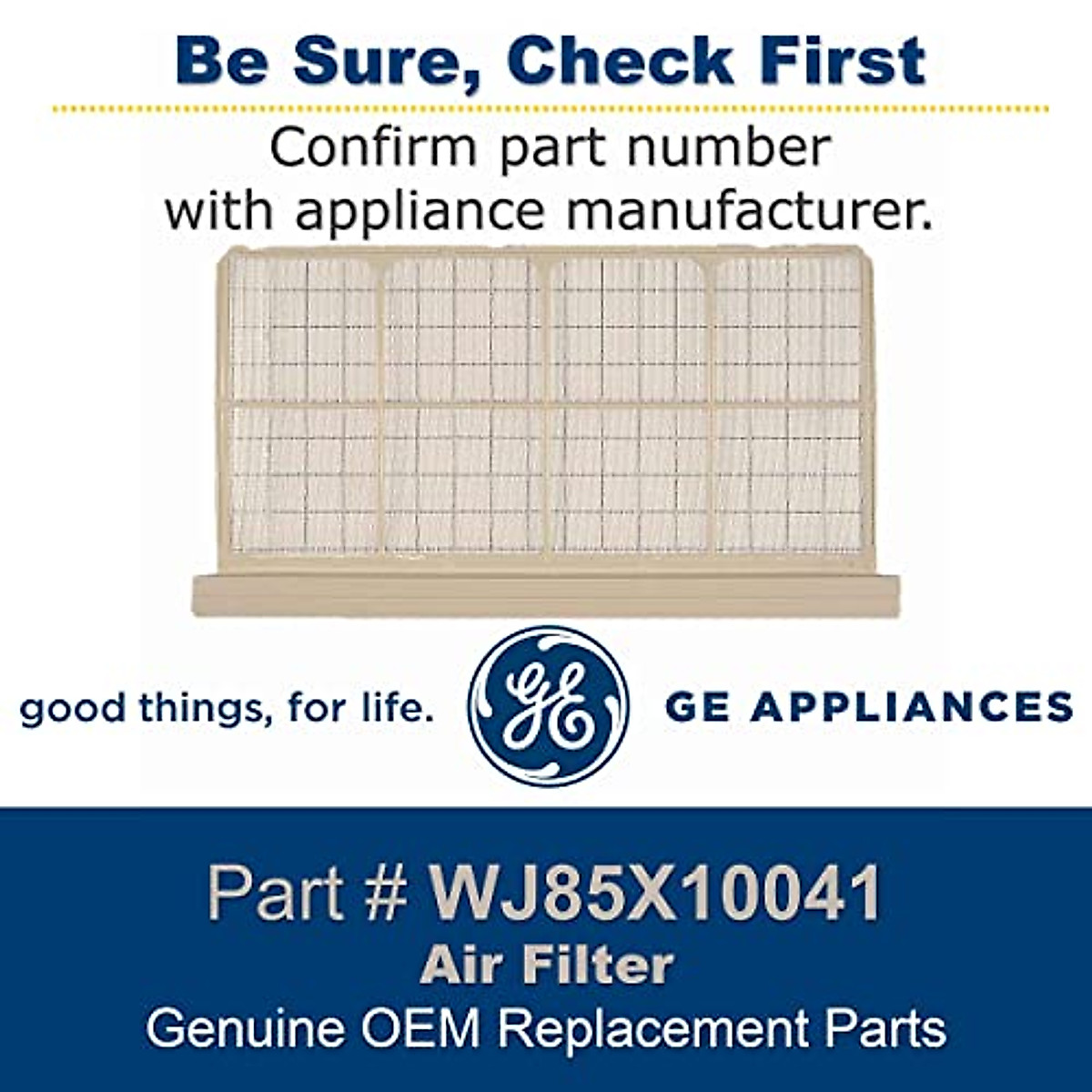 GE WJ85X10041 Genuine OEM Air Filter for GE Room Air Conditioner