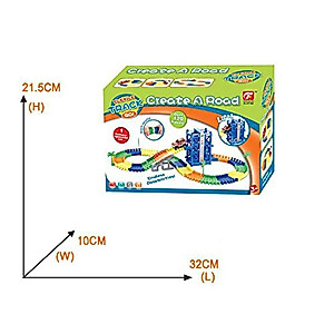 Race Car Track Flexible with Lift Create Your Own Track 120 Pcs. +3 by Mundo Toys