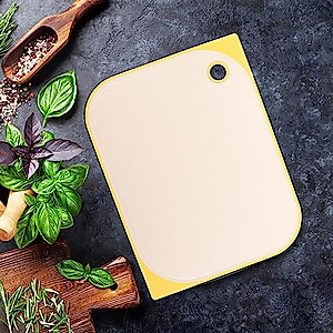 Kichvoe Plastic Cutting Board Kitchen Chopping Board Multifunction with Hanging Hook for Food Fruit Vegetable Meat Camping Supplies