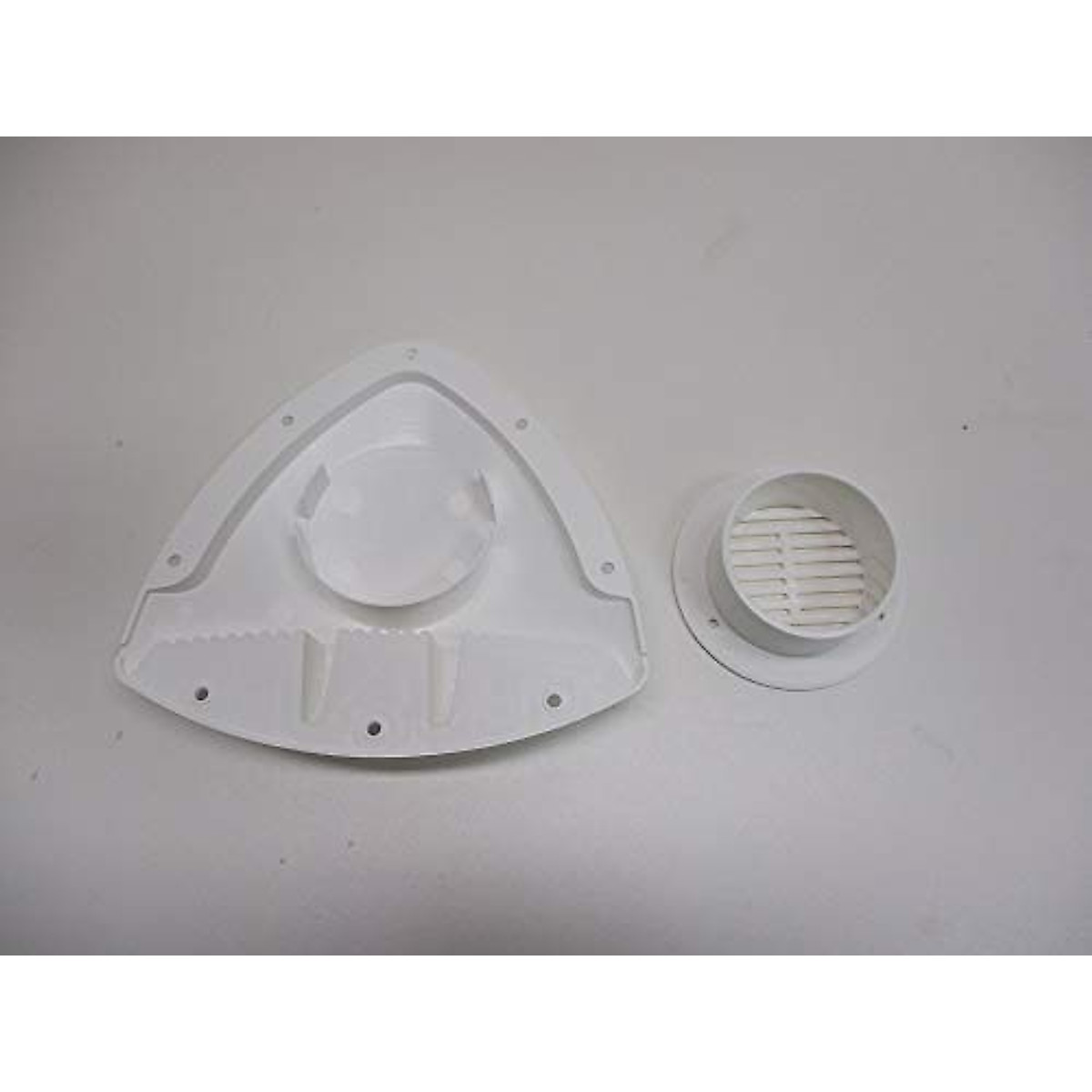 Unique White Aero Design RV ATV Cycle Truck Cargo Work Trailer Side Air Vent