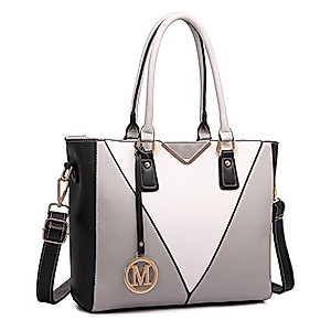 MISS LULU Fashion Purses and Handbags for Women Ladies, PU Leather Shoulder Handbags Top Handle Tote Bags Elegant Crossbody Bag