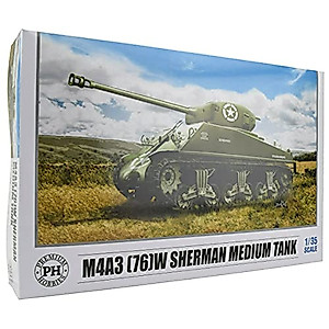 Premium Hobbies M4A3 (76) W Sherman Medium Tank 1:35 Plastic Model Tank Kit 210V