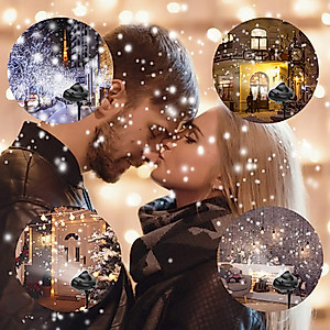 Christmas Snowfall Projector Lights,FLEVO Waterproof Snowfall LED Light Projector,Outdoor Indoor Snow Lighting Projector with Dynamic Snow Effect for Home, Garden, Party, Halloween, Landscape Decor