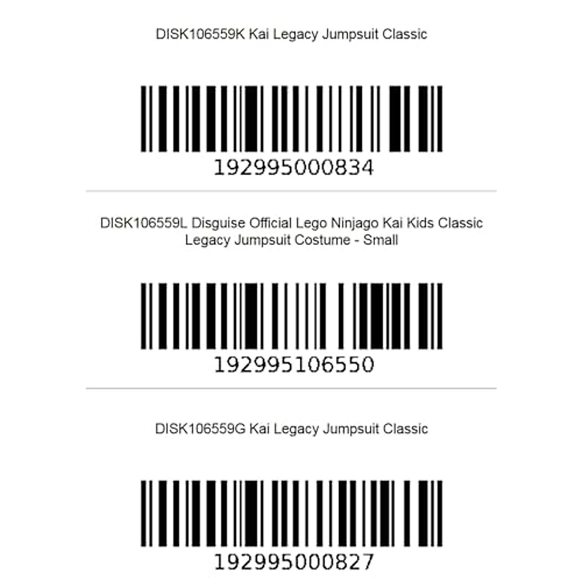 Disguise Kai Costume for Kids, Classic Lego Ninjago Legacy Themed Children's Character Jumpsuit, Child Size Large (10-12), Red & Black