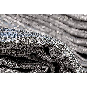 Be Cool Solutions - 70% Reflective Aluminet Sun Shade Cloth (10' x 14')