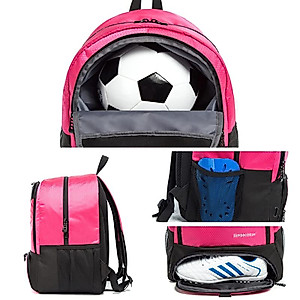 Tindecokin Soccer Bag - Youth Soccer Bags Soccer & Football & Basketball & Volleyball Backpack Training Package