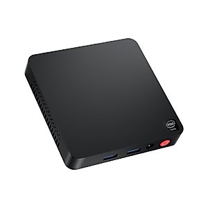 T5 Mini PC, Intel Processor Celeron N4020 (4M Cache,up to 2.8GHz), Mini Computers with 4G LPDDR4/64GB eMMC, Small PC Supports 4K Dual HDMI, USB3.0/WiFi 5/BT5.0/Gigabit Ethernet
