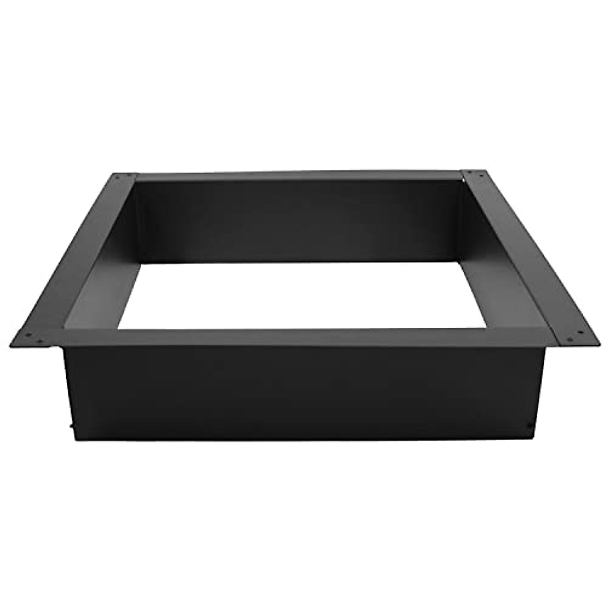 Sunnydaze Steel Square Above-/In-Ground Fire Pit Insert - 42-Inch Outer Diameter (36-Inch Inner Diameter)