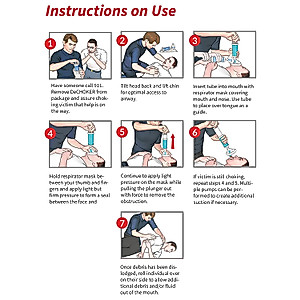 DeCHOKER Choking Rescue Anti-Choking Device for Qty 1 Adult (Ages 12+ Years) and Qty 2 Toddler (Ages 1-3 Years), Pack of 3, First Aid Choking Rescue