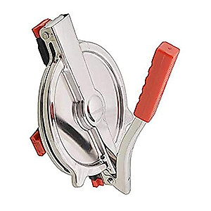 DBY Puri Press Papad Maker Roti Press Chapati Press Tortilla Maker Stainless Steel Tortilla Press Taco Press Manual Stainless Steel Roti Press