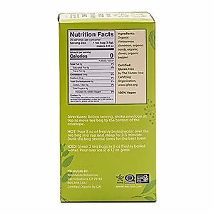Worldwide Botanicals Sweet Cinnamon Spice Herbal Tea - Organic, Caffeine Free, Kosher, Naturally Sweet, 50% More Herbs - 25 Tea Bags
