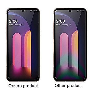 Orzero (3 Pack) Compatible for LG V60 ThinQ Tempered Glass Screen Protector, 9 Hardness HD Anti-Scratch (Lifetime Replacement)