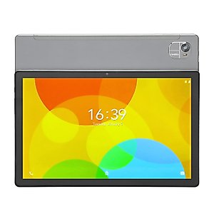 Haofy Business Tablet, 12GB 256GB Memory Dual Card Slots HD Tablet 4G LTE 5G WiFi 10.1 Inch with Earbuds for Travel (US Plug)