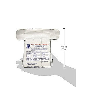 S.O.S. Rations Emergency 3600 Calorie Food Bar - 3 Day / 72 Hour Package with 5 Year Shelf Life Net wt. 1.60lbs (756g)