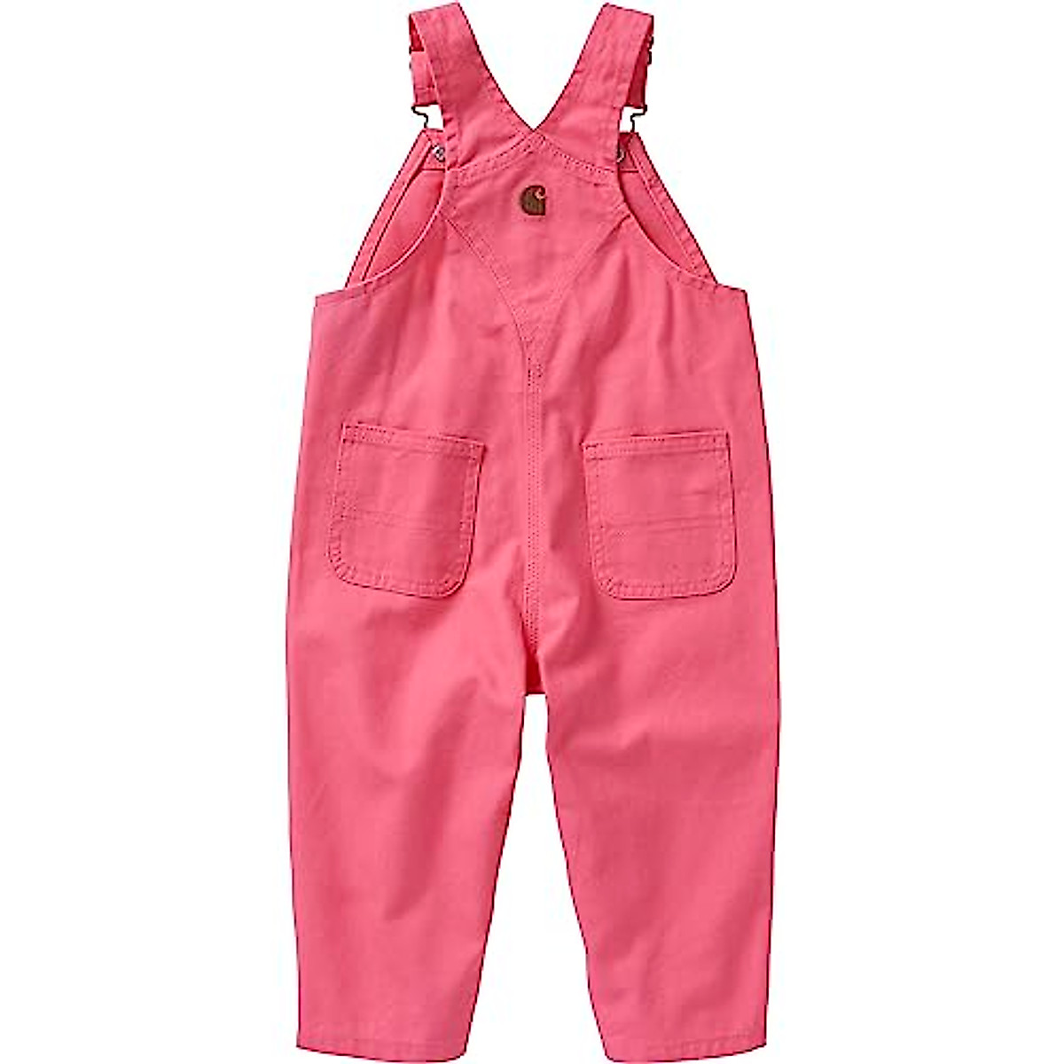Carhartt baby girls Bib (Lined and Unlined) Overalls, Carhartt Pink Lemonade, 18 Months US