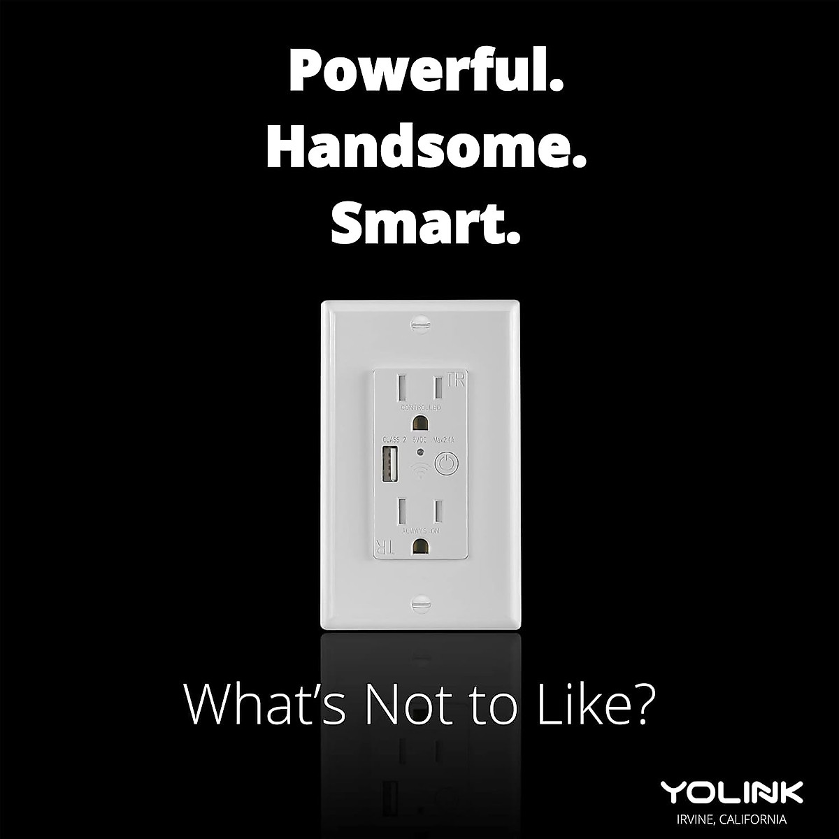 Smart Wall Plug, YoLink 1/4 Mile World's Longest Range Smart in-Wall Outlet 15A Compatible with Alexa Google Assistant IFTTT, App Remote Timer Schedules Scene Automation Control, YoLink Hub Required