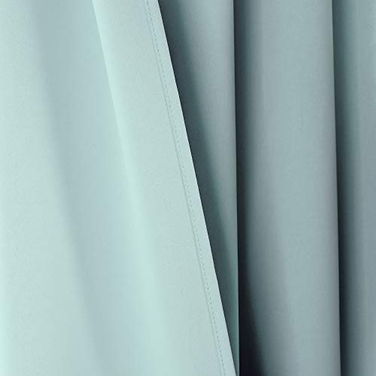 Lush Decor, Blue Insulated Knotted Tab Top Blackout Window Curtain Panel Pair, 84" x 52", 84 in x 52