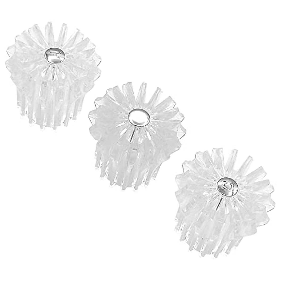 Avalon Plumbing Supply Tub and Shower 3 Piece Faucet Marquis Handles Replacement for Price Pfister Systems, 12 Point Broach, 3 Piece Set of Hot, Cold, Diverter, Clear Acrylic