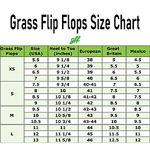 GFF Grass Flip Flops for Men/Women/Kids - XS/S/M/L Size Sandal - Camo/Black/Pink Color Slippers