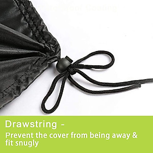 Rilime Fire Pit Cover Square for PAPABABE 45" Fire Pit Pagoda,Heavy Duty 420D Outdoor Fireplace Wood Fire Pit Cover